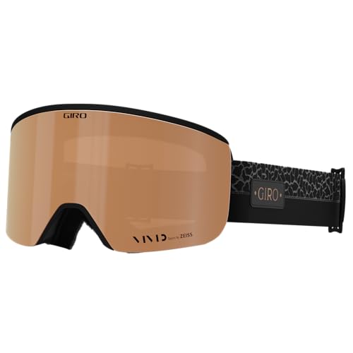 Giro Ella Asian Fit Ski Goggles - Snowboard Goggles for Women - Black Clash Strap with Vivid Copper/Vivid Infrared Lenses