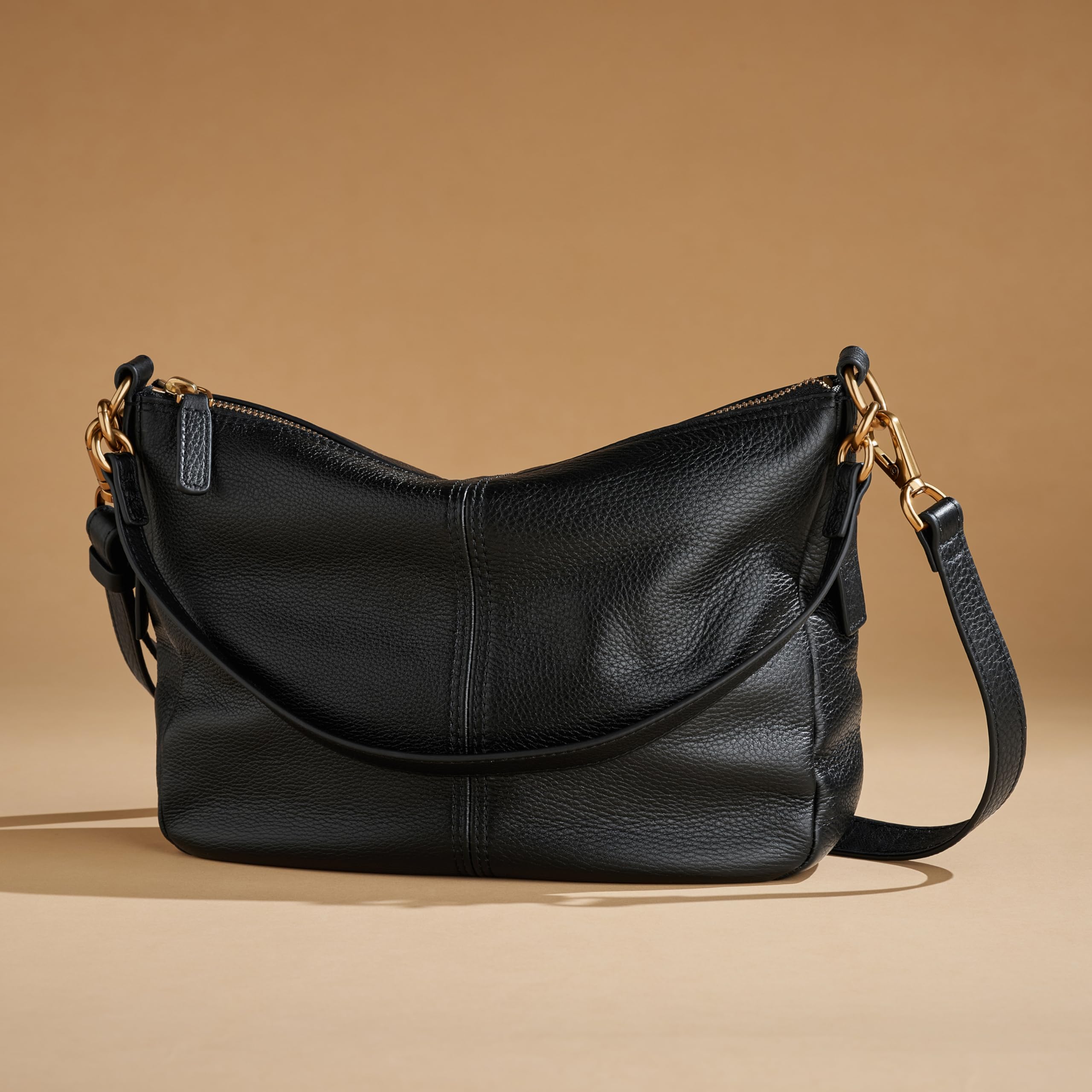 Fossil Women's Jolie Leather Crossbody Purse Handbag, Espresso (Model: ZB1769206)