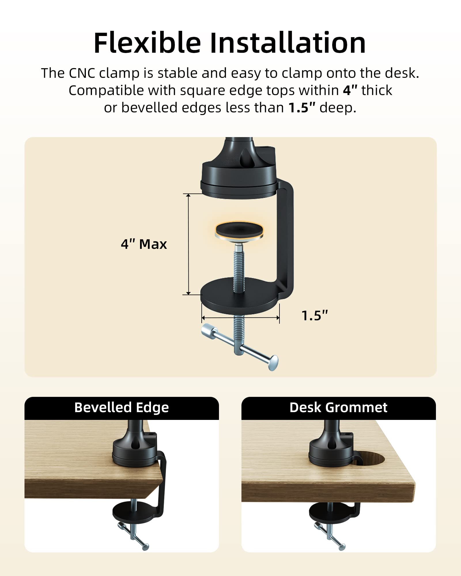 EZVALO 2023 Upgraded Led Desk Lamp, Hand-Sweep Architect Desk Lamps for Home Office, 31.5ββ Office Lighting with Led Display, Led Desk Light for Office with Clamp for Monitor Study Crafting Reading