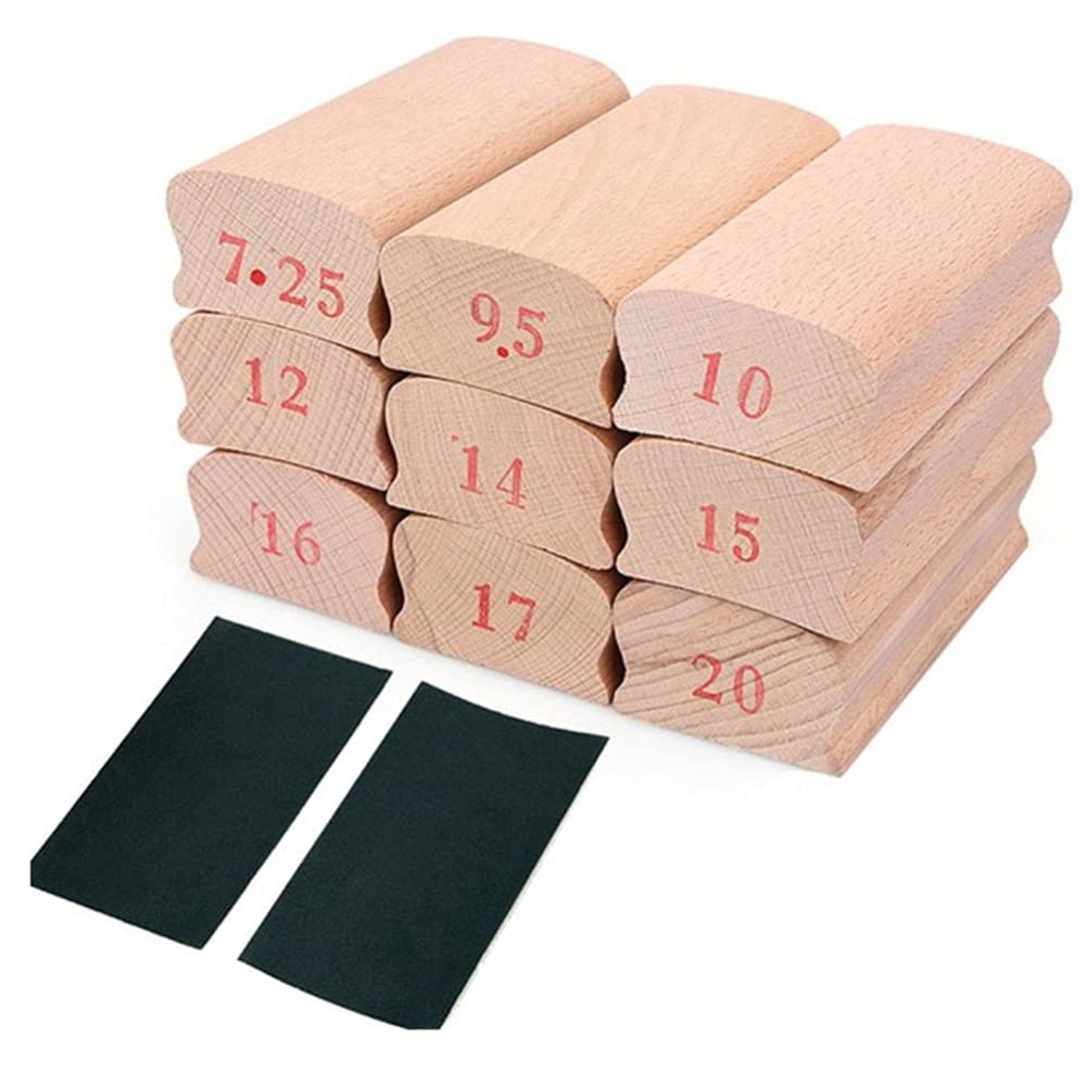 Guitar Radius Sanding Block, Wooden Polished Sanding Block For Guitar Bass Fret Leveling Fingerboard Guitar Luthier Tools 10 Polishing block + Sandpaper