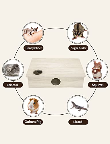 Rubor Multi-Chamber Hamster House Maze, Hamster Hideout Small Pets Woodland House Habitats Decor, Hamster Tunnels Activity Hamster Burrow for Hamster Mice Gerbils Lemming