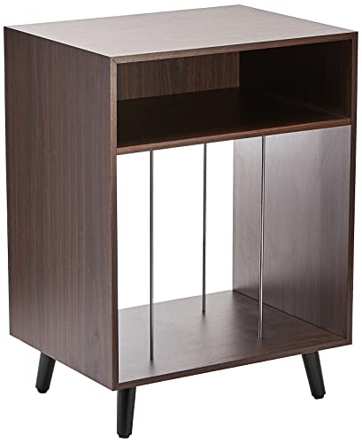 Victrola Vinyl,Metal Entertainment Stand with Record Holder, Espresso (VTA-270S-ESP)