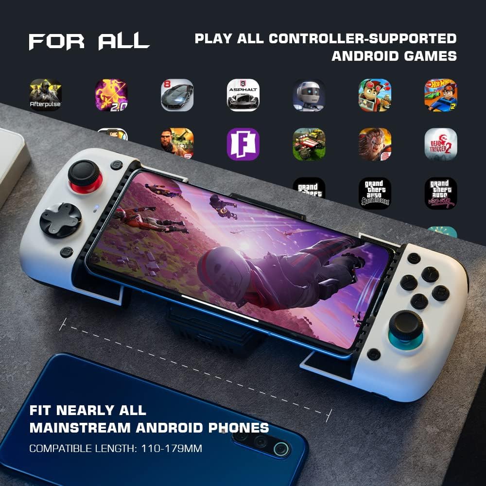 GameSir X3 Type-C Cooling Fan Android Controller with RGB Backlight, Zero Delay Mobile Controller with Magnetic&Detachable ABXY Buttons, D-Pads Support Cloudy Gaming, Stadia, Xbox Game Pass and More