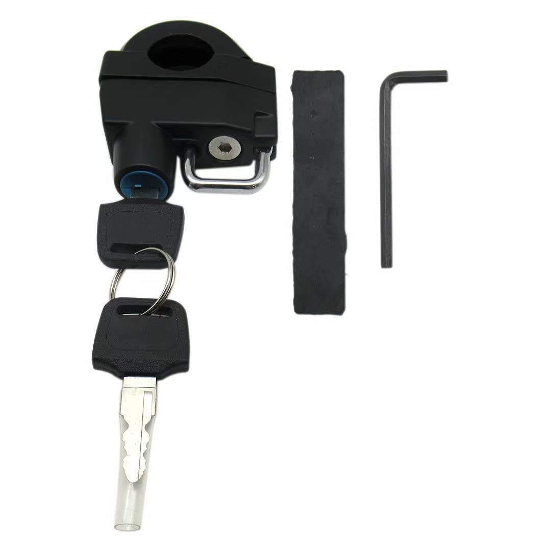 Gxcdizx Universal Motorcycle Helmet Lock for 25mm Engine Crankcase Crash Bar Motorbike