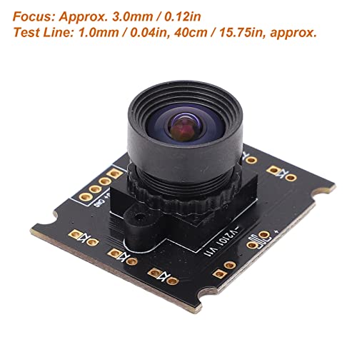Mxzzand Mini Camera Board, 72° Field of View Camera Module Manual Focus Driver Free 640x480 30FPS for Recognition
