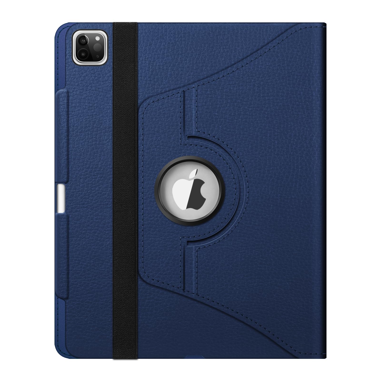 Fintie Rotating Case for iPad Pro 12.9-inch 6th Generation 2022-360 Degree Swiveling Protective Cover with Pencil Holder, Auto Sleep/Wake, Also Fit iPad Pro 12.9" 5th/4th/3rd Gen, Navy