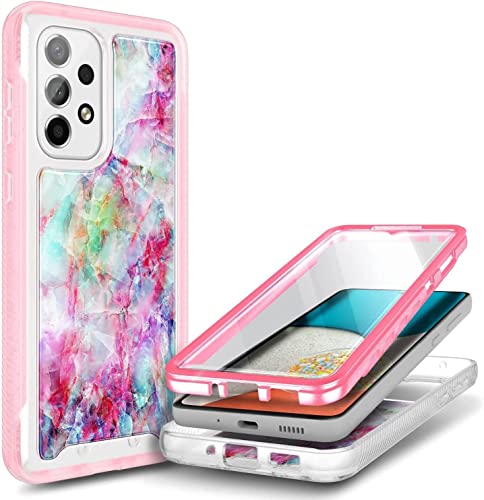 NZND Case for Samsung Galaxy A23 5G / 4G LTE with [Built-in Screen Protector], Full-Body Protective Shockproof Rugged Bumper Cover, Impact Resist Durable Phone Case (Fantasy)