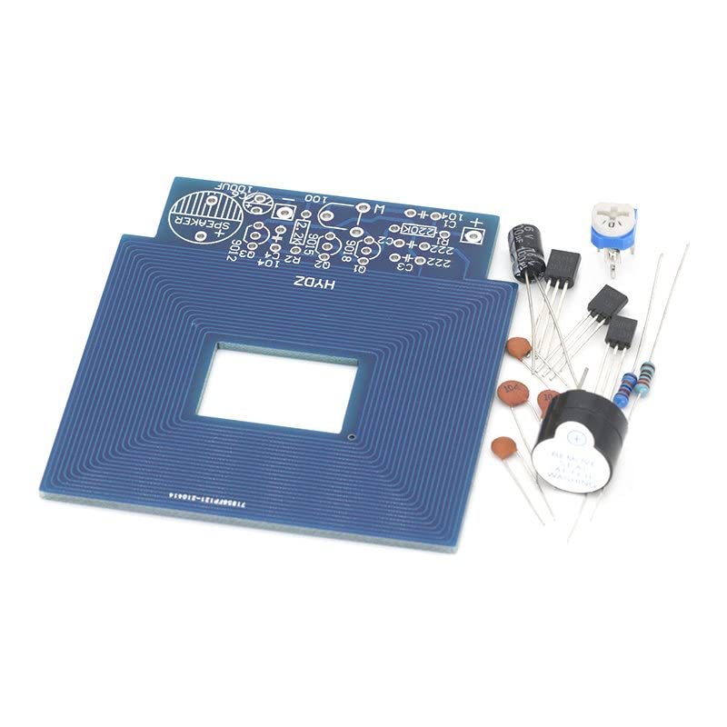 Metal Detector Scanner Unassembled Kit DC 3V-5V Suite Metal Sensor Board Module Electronic DIY Kits PCB Board Buzzer Capacitor