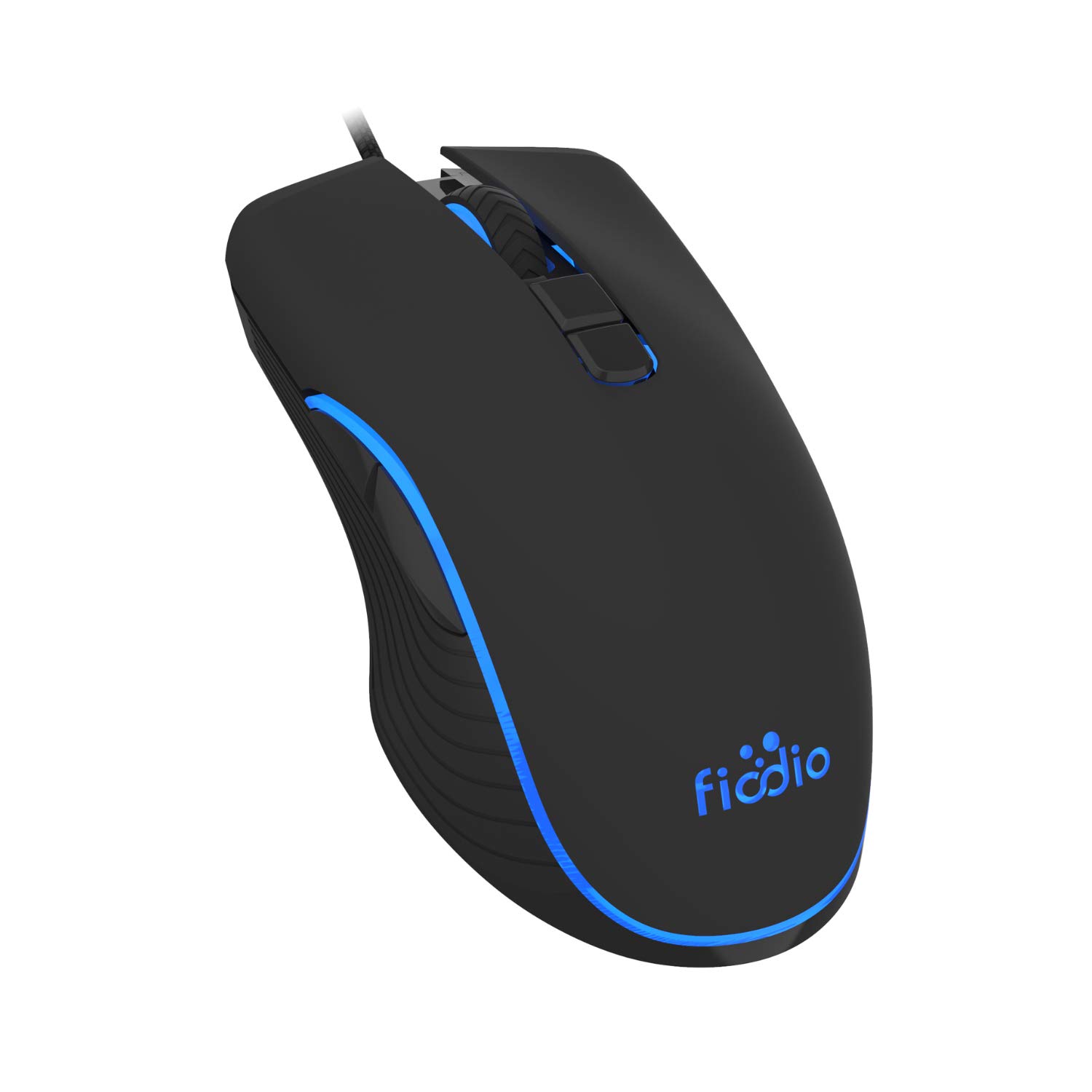 Fiodio Wired Gaming Mouse, 4 RGB LED Backlight Modes Computer Gaming Mice, Comfortable Ergonomic Optical PC Laptop Gamer Mouse for Windows 7/8.1/10