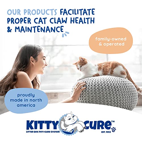 Kitty Cure Litter Box Emery Board and Manicure Strips, Scratch Liner for Litter Box, Nail File for Cats
