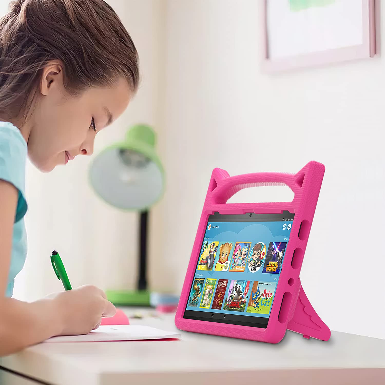 Fire HD 10 & 10 Plus Tablet Case for Kids, Amazon Fire Tablet 10 Case(11th Generation, 2021 Release)-Auorld Lightweight Kid-Proof Cover with Stand for Kindle Fire HD 10 Kids Tablet & Kids Pro Tablet