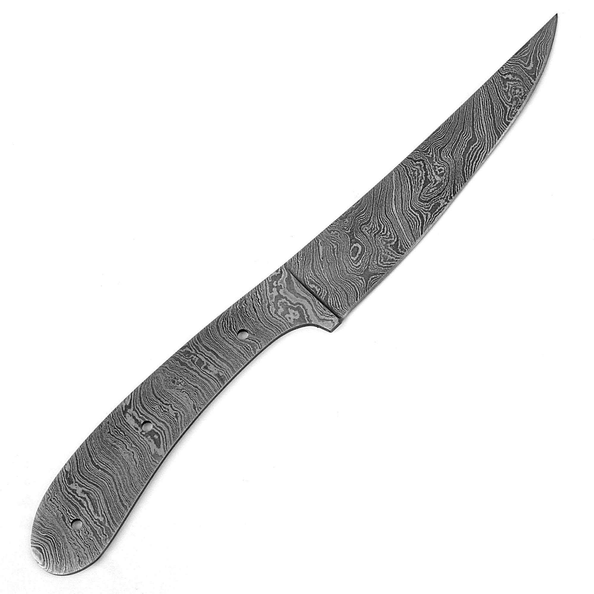Fish Fillet Blank Blade 11.00" Damascus Steel Hand Forged Hunting Knife Making Supplies AB87