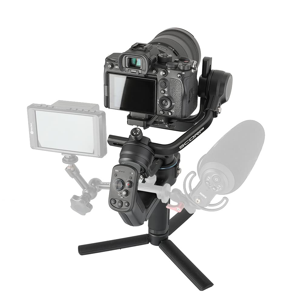 FeiyuTech Official SCORP-C Camera Stabilizer,3-Axis Handheld Gimbal for DSLR and Mirrorless Camera,5.5lbs Payload,Sony,Canon,Panasonic,Lumix,Nikon,Fujifilm,Grip,Lightweight,Button Control