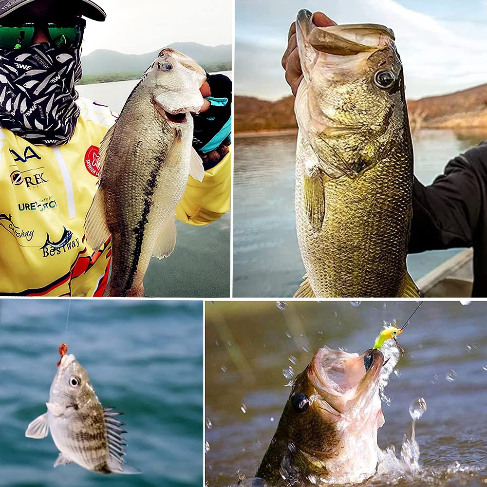 Fishing Lures Baits Tackle Fishing Accessories Kit Including Crankbaits, Spinnerbaits,Jig Hooks, Plastic Worms, Topwater Lures, Tackle Box and Fishing Gear Lures Kit Set