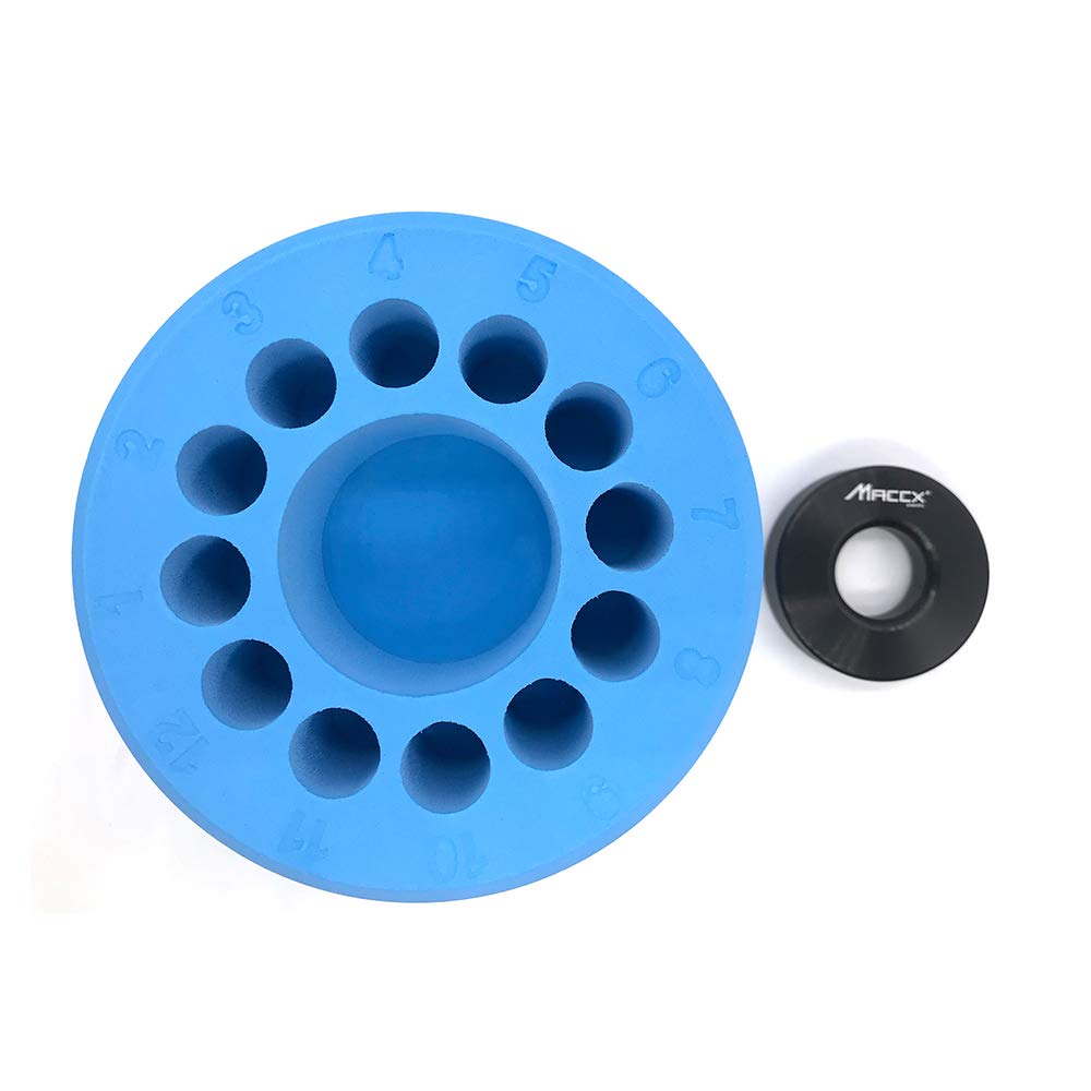 Maccx -1β(-33.8β) Cell Freezing Container for 2ml Cryogenic Vials, 12 Places, Cross-Linked Polyethylene Foam with a Solid State Core, CFC012-001