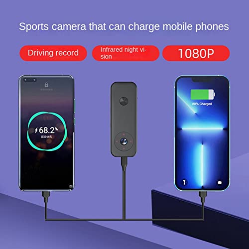 Fangyid 1080P Motorcycle Fishing Sport Camera Enforcement Voice Recorder Camera, HD 360 Panoramic Helmet Camera