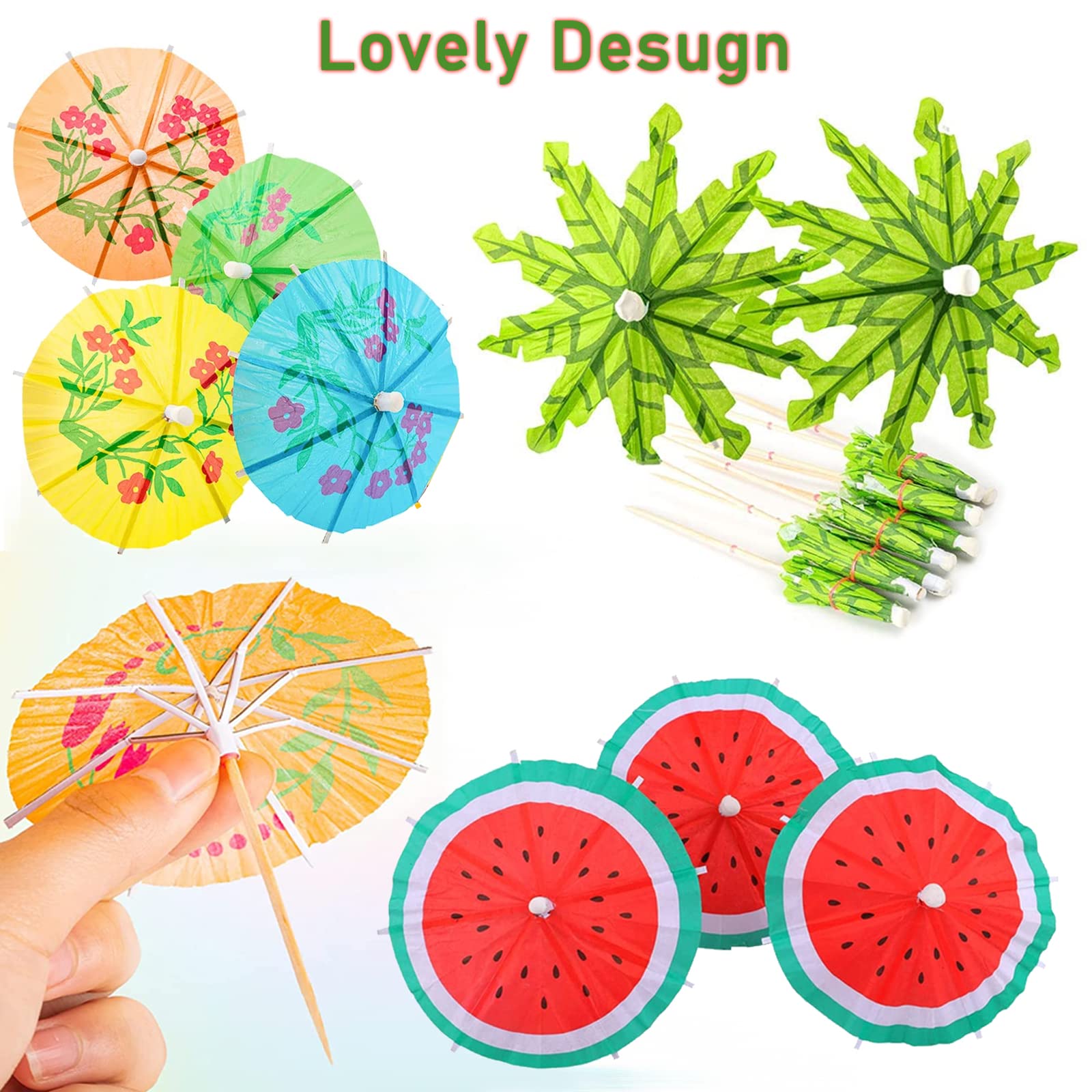 Drink Umbrella,50Pcs Cocktail Umbrella,Cupcake/Fruit Plate/Cocktail Decor Mini Umbrellas For Drinks,Paper Umbrella Drink Decor.