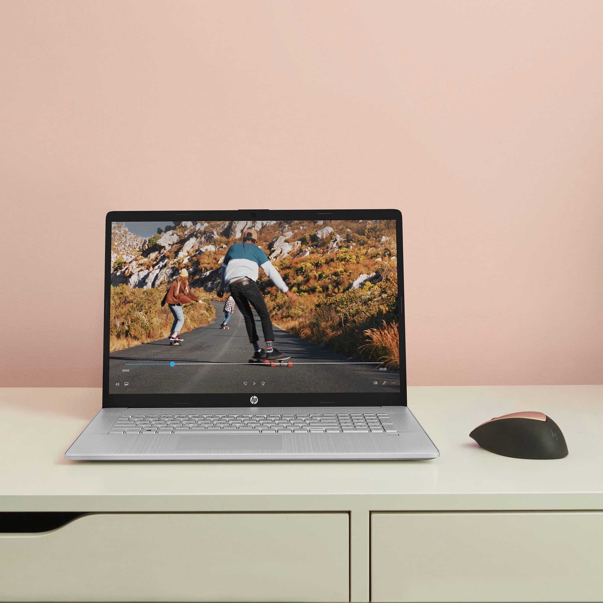 HP 17 Laptop, 11th Gen Intel Core i5-1135G7, 8 GB RAM, 256 GB SSD, 17.3-inch Full HD Display, Intel Iris Xe Graphics,Windows 11 Home S Mode, 802.11ac, Bluetooth, HDMI, Silver W/Silmarils Accessories
