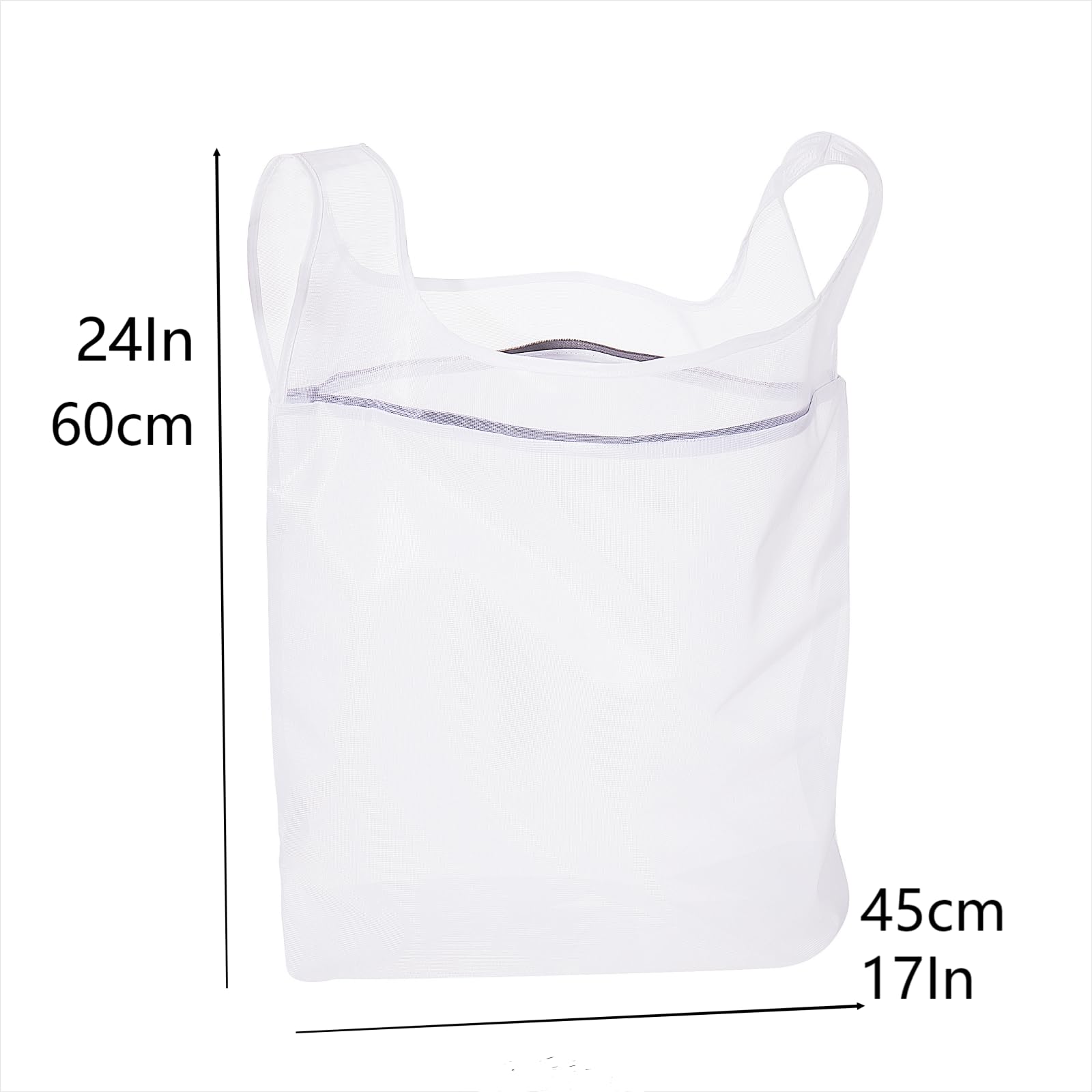 Mesh Laundry Bag Hanging Laundry Hamper Travel Laundry Bag, Machine Washable Dirty Clothes Organizer with Handles,Collapsible Clothes Bag for Travel, Campand Fitness beach