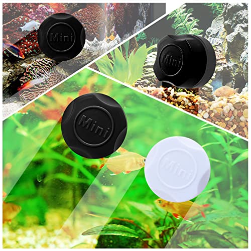 Lychee Mini Magnetic Algae Scraper Fish Tank Glass Scrubber, Aquarium Cleaning Brush (Black)