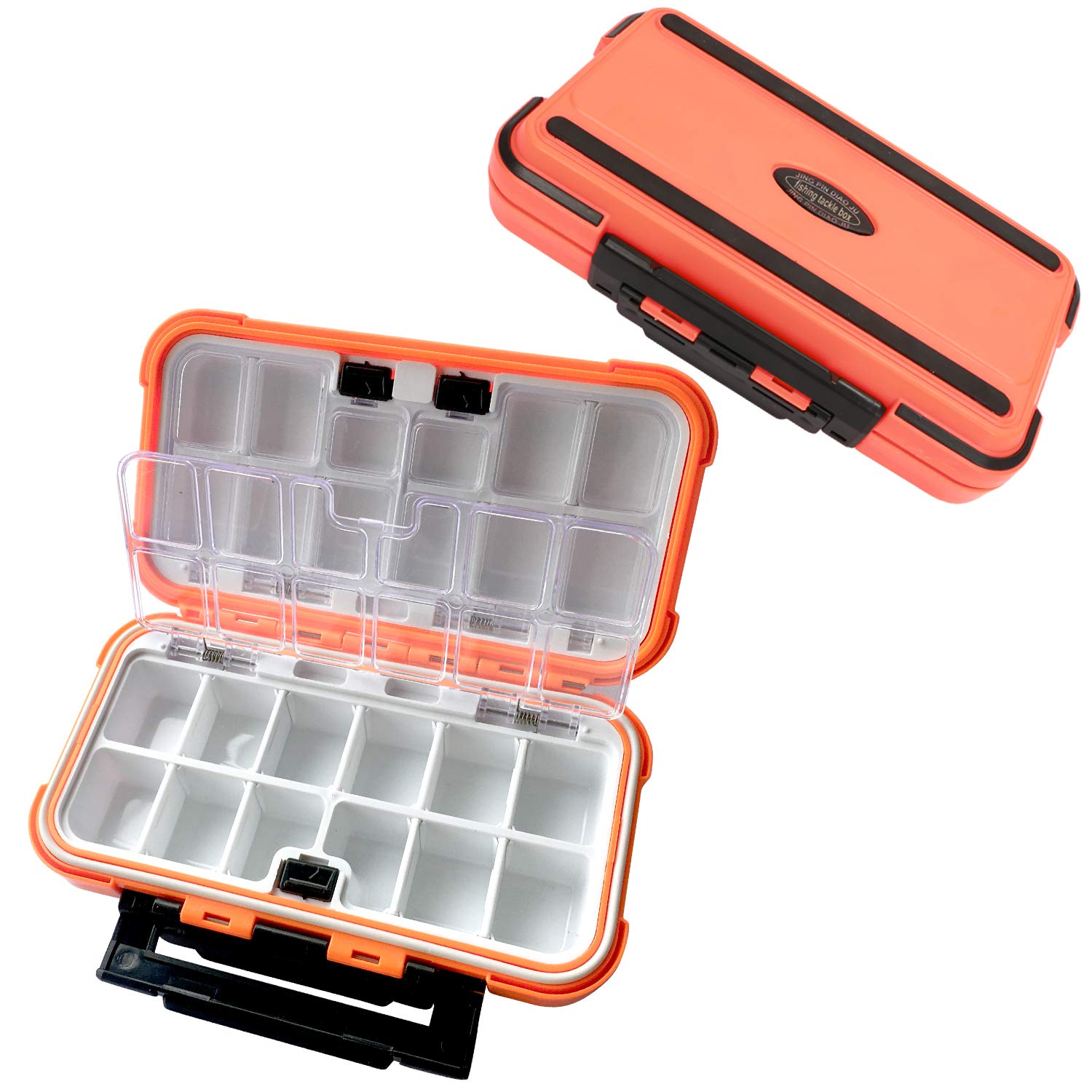 Fishing Tackle Box Waterproof Portable Tackle Box Organizer With Storing Tackle Set Plastic Storage, Floating Storage Box, Fishing Lure Boxes Bait Storage Case Containers For Trout, Jewelry, Bead