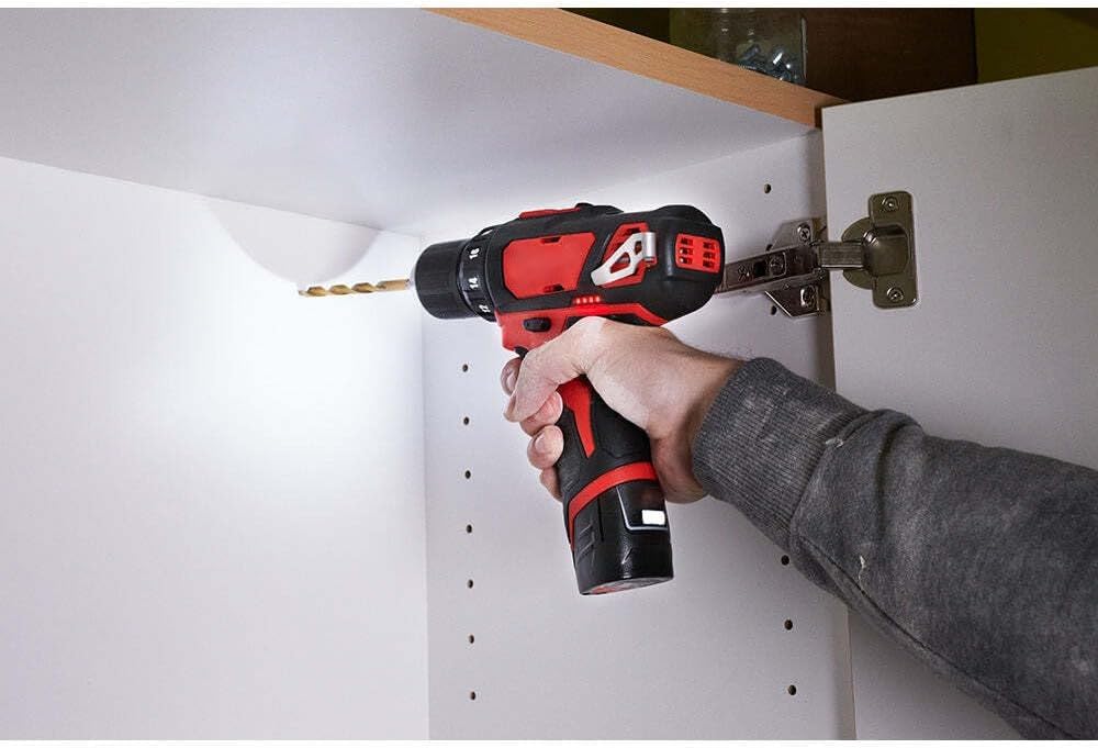 Power Tool Combo Kits,For Milwaukee Tools Combo Kit Milwaukee 2498-25 M12 12v Cordless Lithium-Ion Compact 5 Tool Combo Kit,Drill Driver,Impact Driver,Ratchet,Hackzall, Led Work Light