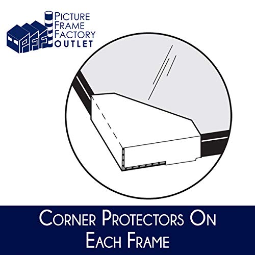 Picture Frame Factory Outlet | 20x27 Picture Frame | 1.25β White Moulding | Plexi Glass and Hanging Hardware Included