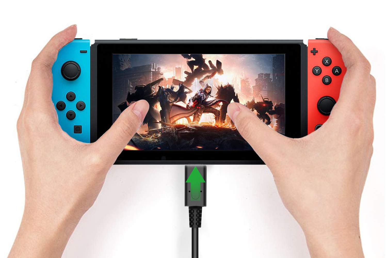 Support TV Mode AC Adapter Charger for Nintendo Switch, Power Supply 15V 2.6A Fast Charging for Switch Dock/Switch Lite and Pro Controller