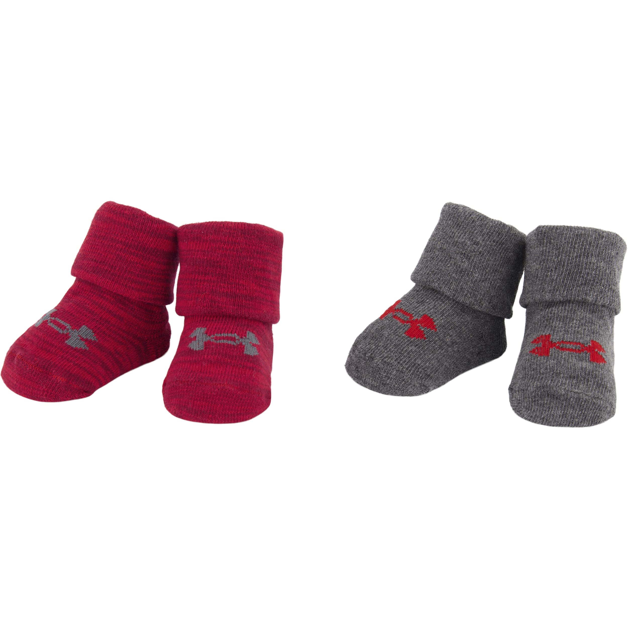 Under Armour Baby Boys Knit Bootie Sock, Black, 0-6 Months