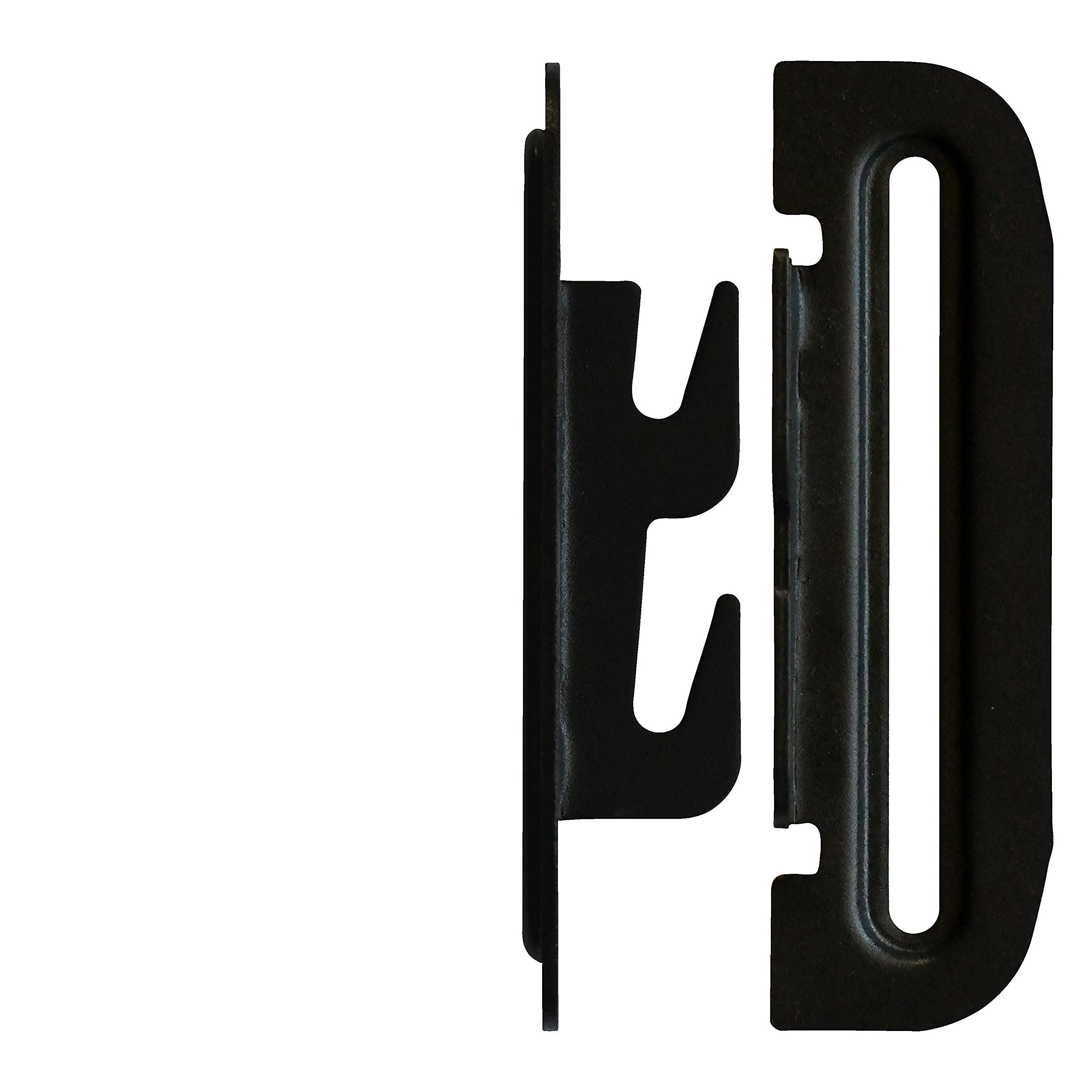 First Choice Products #35 Hook Plate Conversion Kit for Bolt-On Frame to Hook-On Headboard and Footboard - Pack of 4, Black