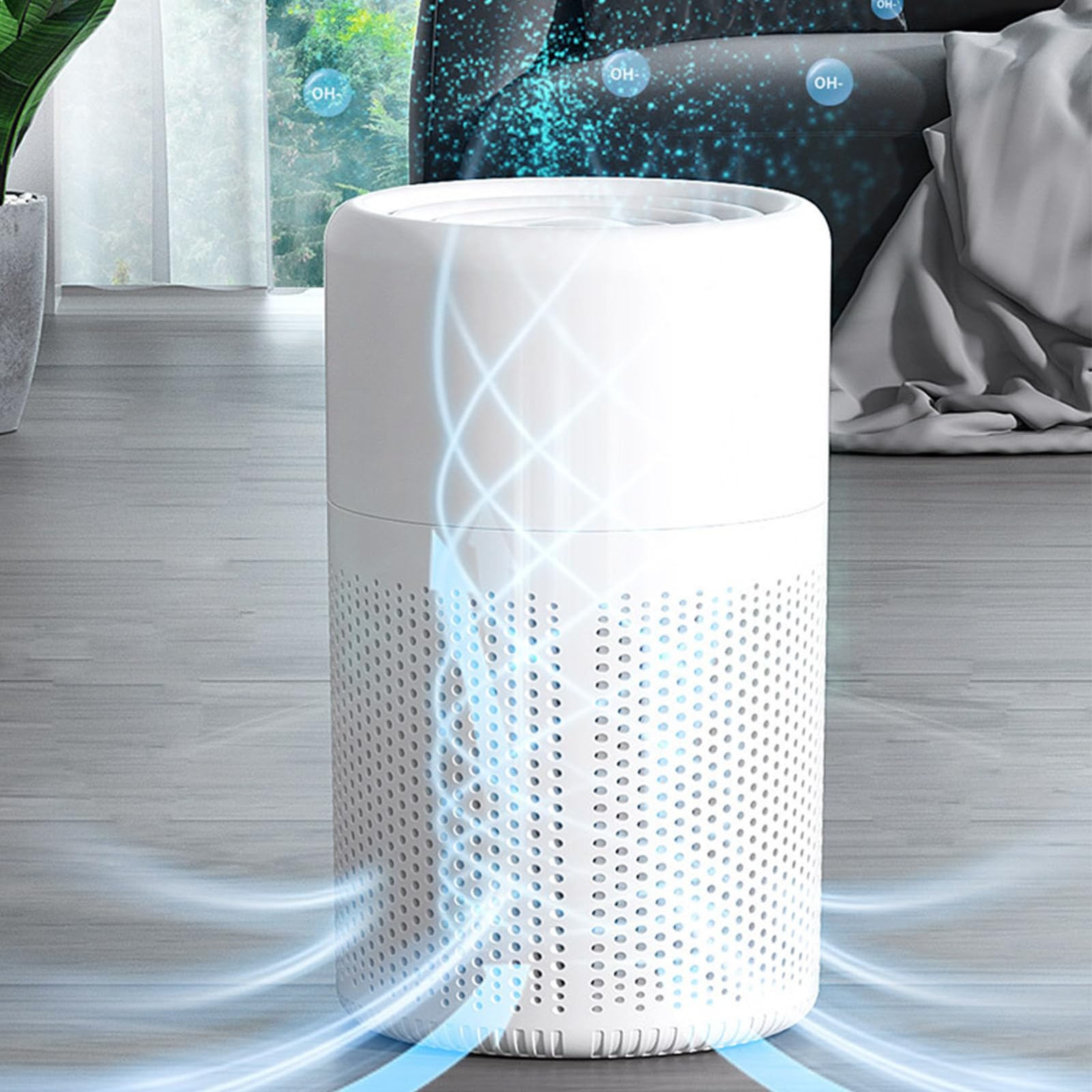 Generic ππ’πππππππ for Home ππ’πππππππ Cleaner for Hair Smell Portable ππ’πππππππ for Bedroom Office Living Room π΄ππ ππ’πππππππ for Bedroom Today 2024, White