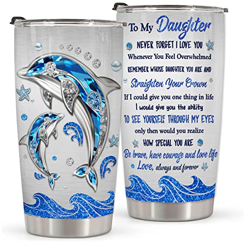 Fastpeace Daughter Gifts From Mom - Mothers Day, Birthday Gifts For Daughter - Graduation Gifts For Daughter, Daughter Gifts From Mom Dad, To My Daughter 2D Printing Tumbler 20oz