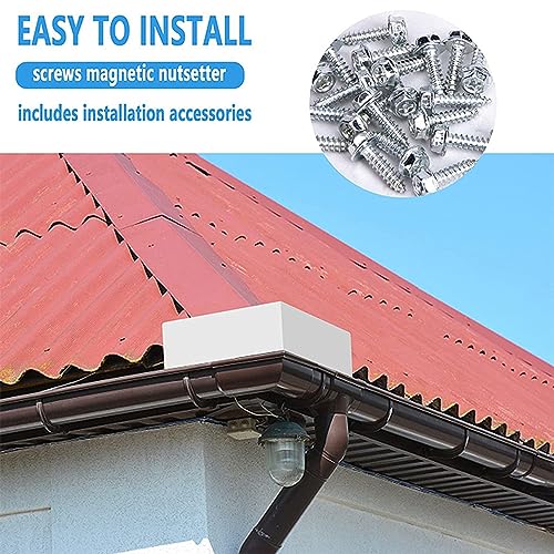 Tainrunse Roof Rain Diverter Gutter Splash Guard Efficient Valley for Easy Installation Heavy Protection Preserve Landscapes with Corrosion-Resistant 2pcs