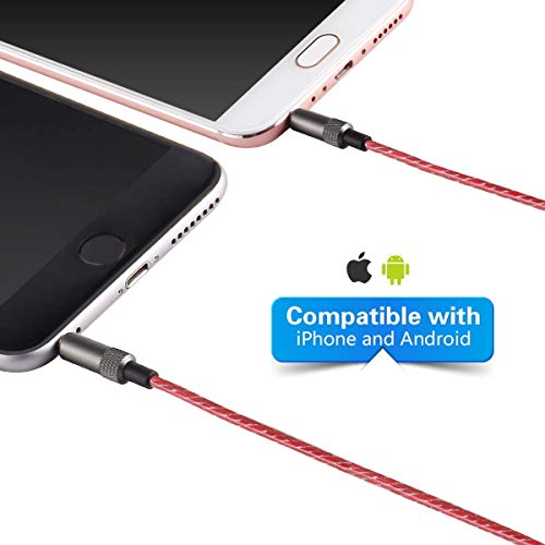 Saipomor Sol Republic V10 Extension Cable with Remote Volume and Mic for Sol Republic Master Tracks HD HD2 Sol Republic V8 V12 X3 Headphones (Red)
