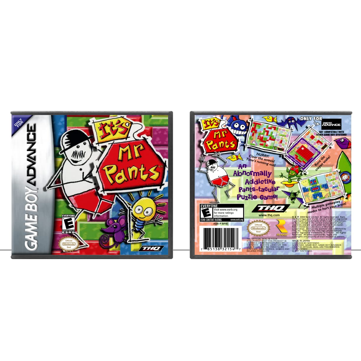 It's Mr. Pants | (GBA) Game Boy Advance - Game Case Only - No Game