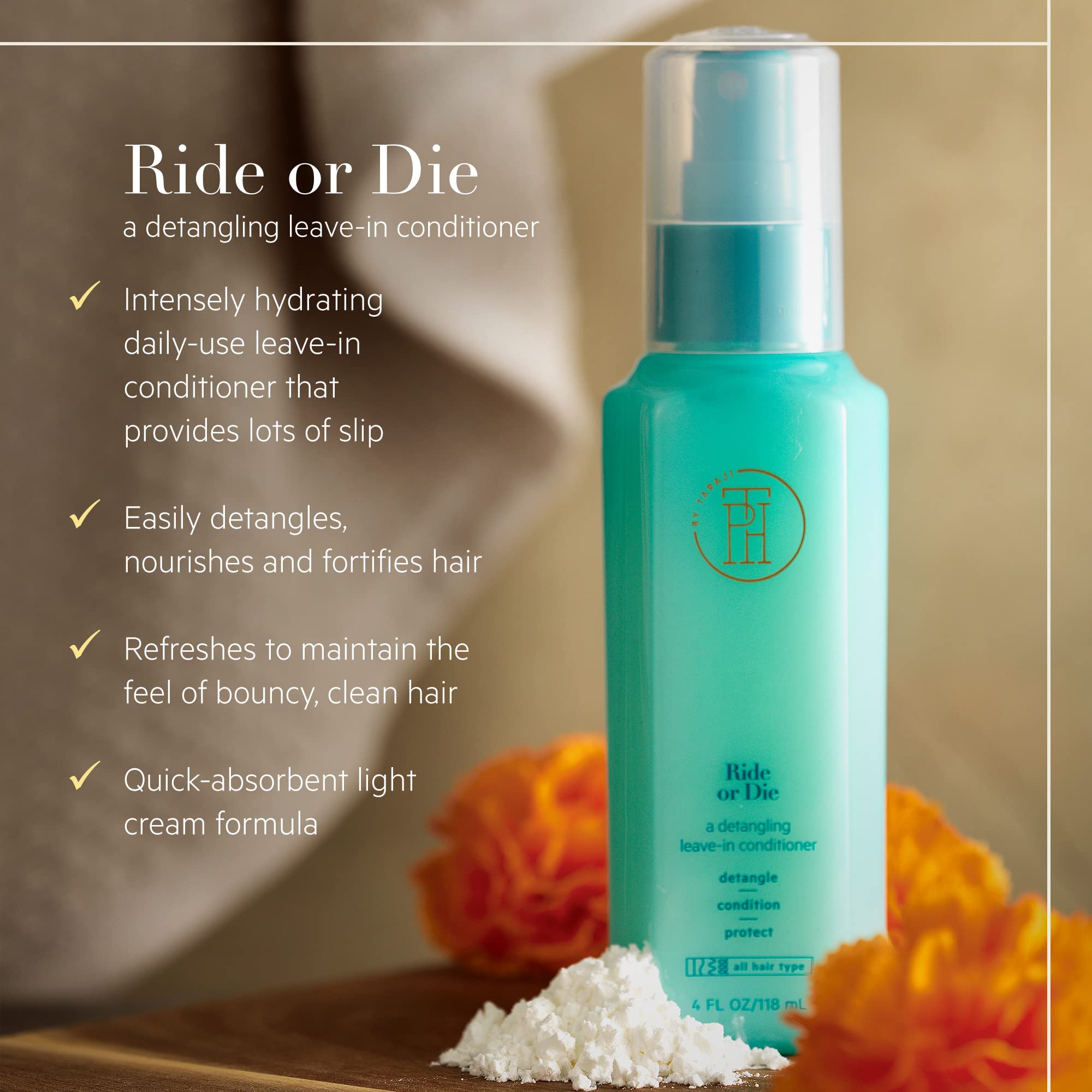 TPH by Taraji Ride or Die Detangling Leave-In Conditioner β 4oz (Pack of 2)