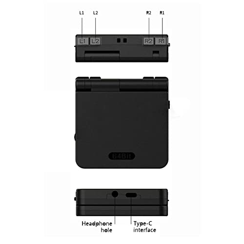 Handheld Game Foldable Console 3 Inches IPS Screen Open System Mini Game Console Built-in 1500 Games CD5