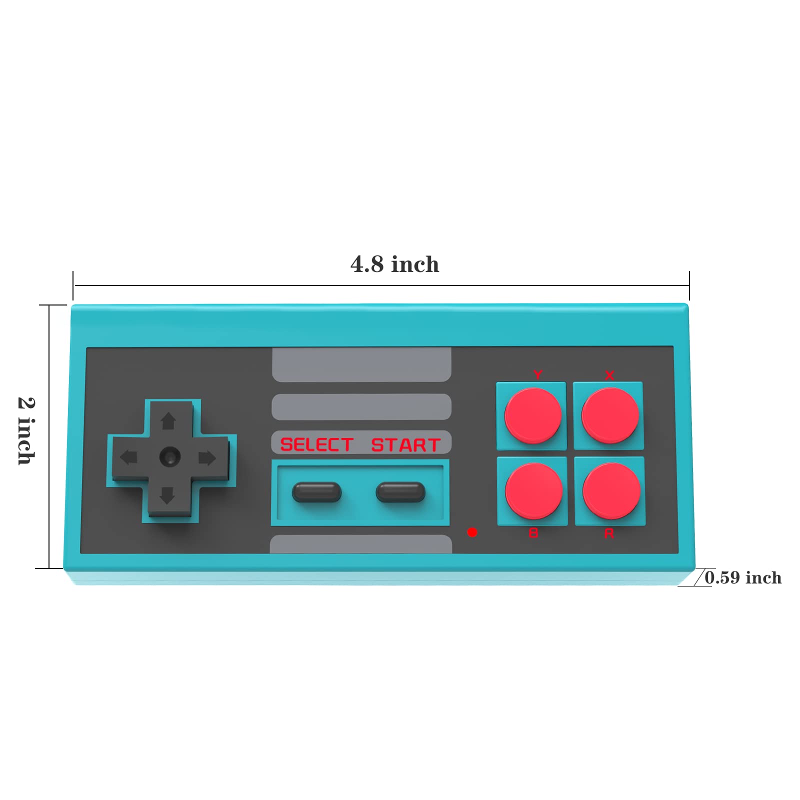 Handheld Gamepad Games Controller for GV300S Games Console (Turquoise)