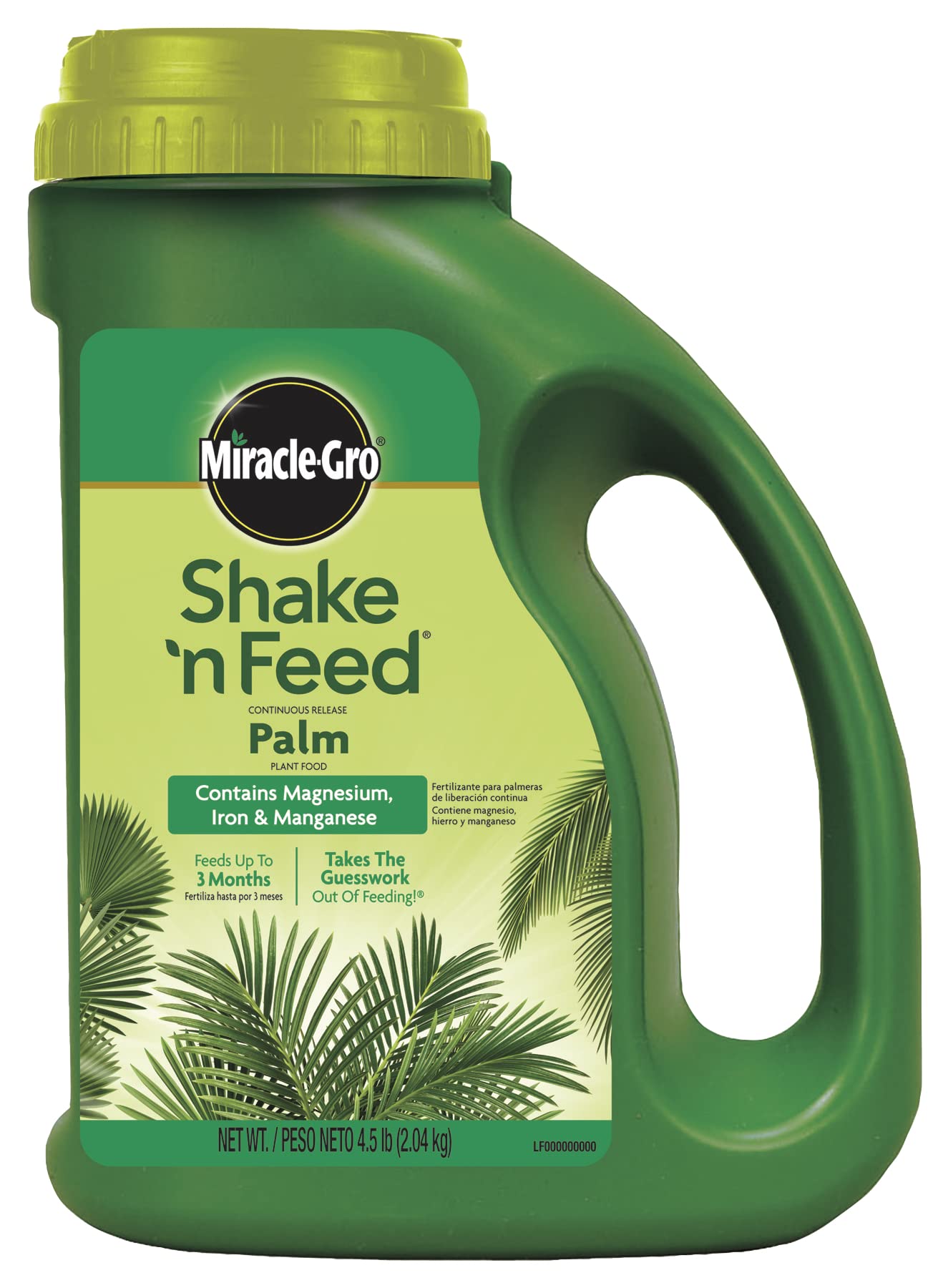 Miracle-Gro Shake 'n Feed Continuous Release Palm Plant Food, 4.5-Pound (Slow Release Plant Fertilizer)