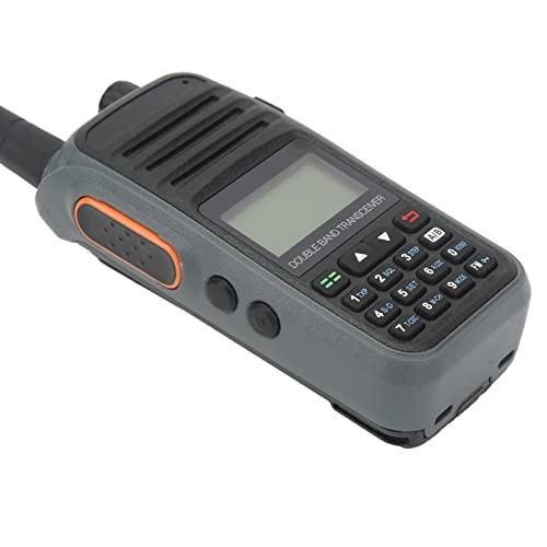 Handheld Transceiver, IP54 Waterproof Clear Dual Band Two Way Radio for Shopping Malls US Plug