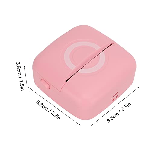 PSDLHMYQ Mini Thermal Bluetooth Pocket Printer Portable 200DPI Sticker Printer USB Charging Handheld Smart Mistakes Photo Printer in Pink