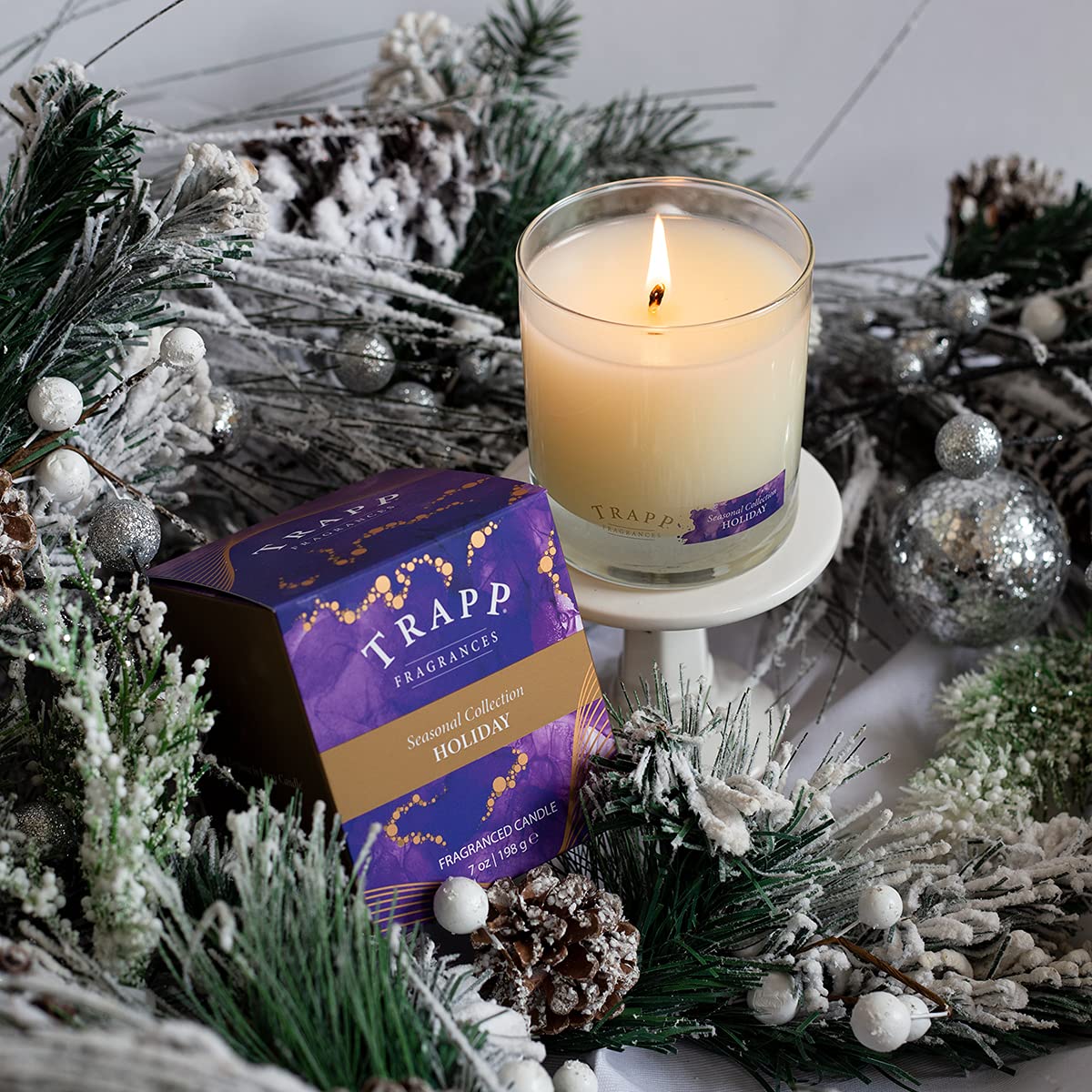 Trapp Seasonal Candle Holiday, 7oz Candle, Seasonal Home Collection, 50 Hours – Spicy Scented Candle, Luxury Candle with Fragrant Scent
