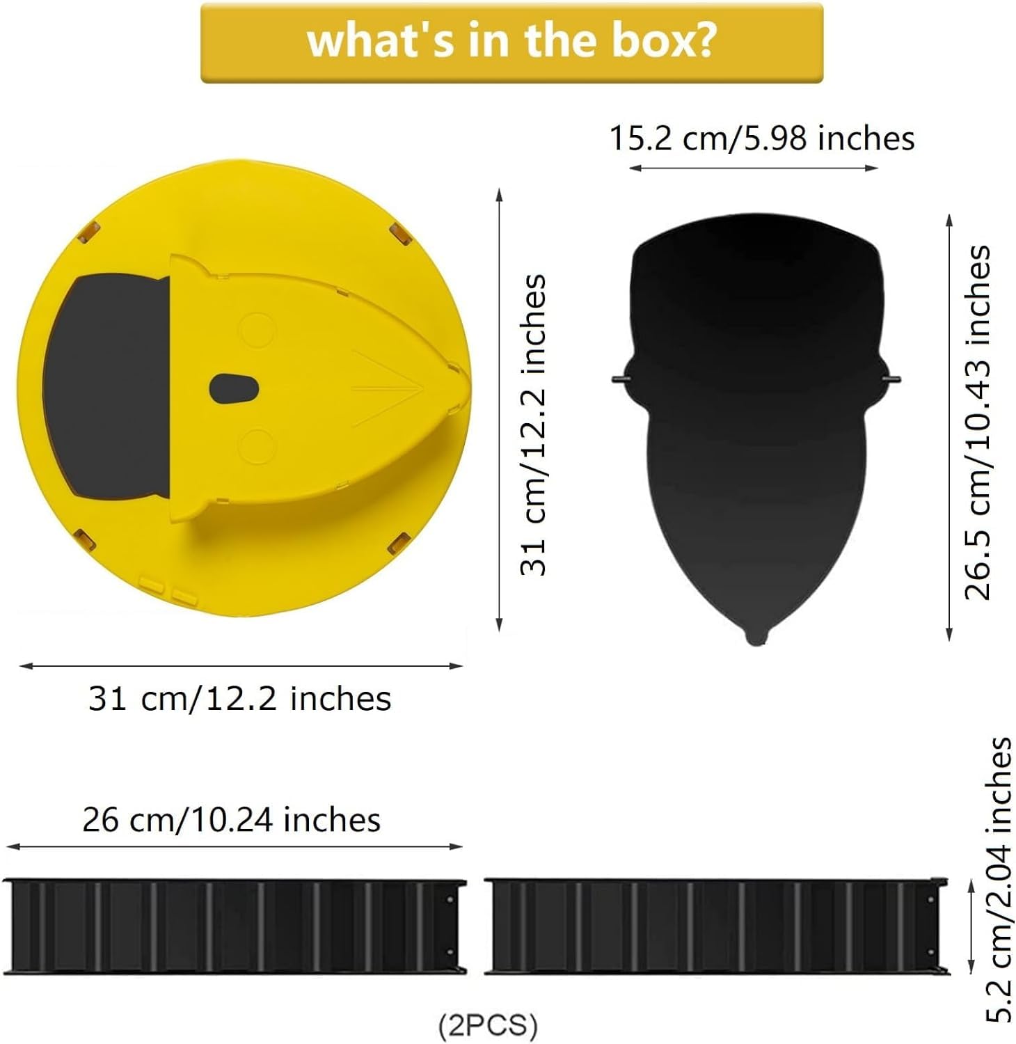 MGVDSES Mice Mouse Trap Bucket Flip Lid,Mouse Trap Bucket Indoor Outdoor,Humane Mouse Trap,Mouse Trap Bucket Lid Auto Reset | 5 Gallon Bucket Compatible | Mouse Trap Bucket Lid (2 Pack)