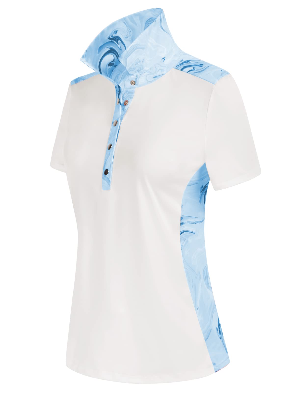 Golf Shirts for Women Quick Dry Moisture Wicking Golf Apparel Short Sleeve Summer Outdoor Shirts L