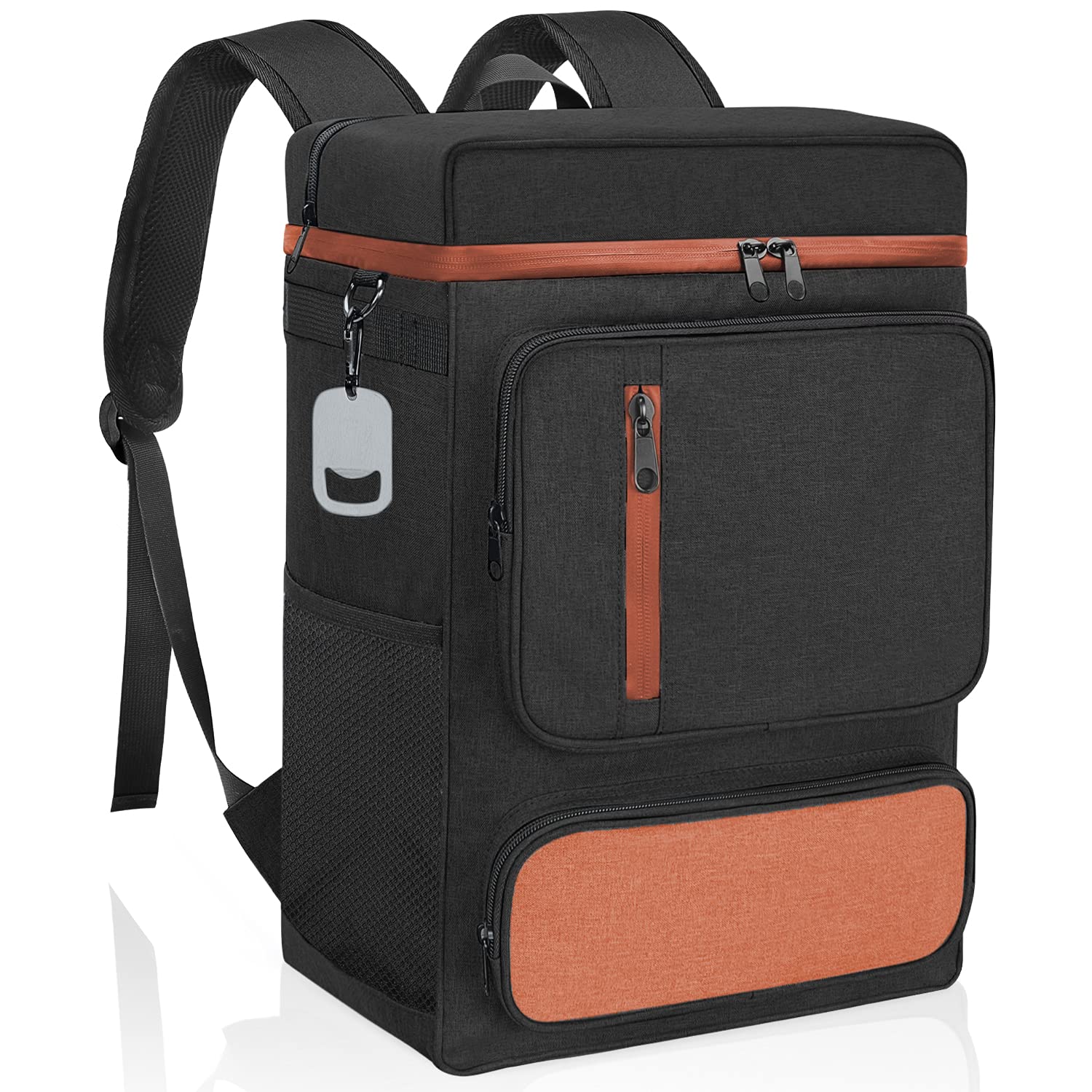 GARDRIT Insulated Cooler Backpack - 45 Cans Large Capacity Backpack Cooler Leak-Proof/Waterproof Lightweight Soft Beach Cooler Suitable to Work, Picnic, Hiking, Camping (Orange)