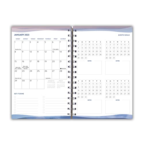 Goal Getter 2023 Weekly and Monthly Planner, 16-Month Lifestyle Planner: September 2022 - December 2023, 6" x 9" - Mountain Sunrise