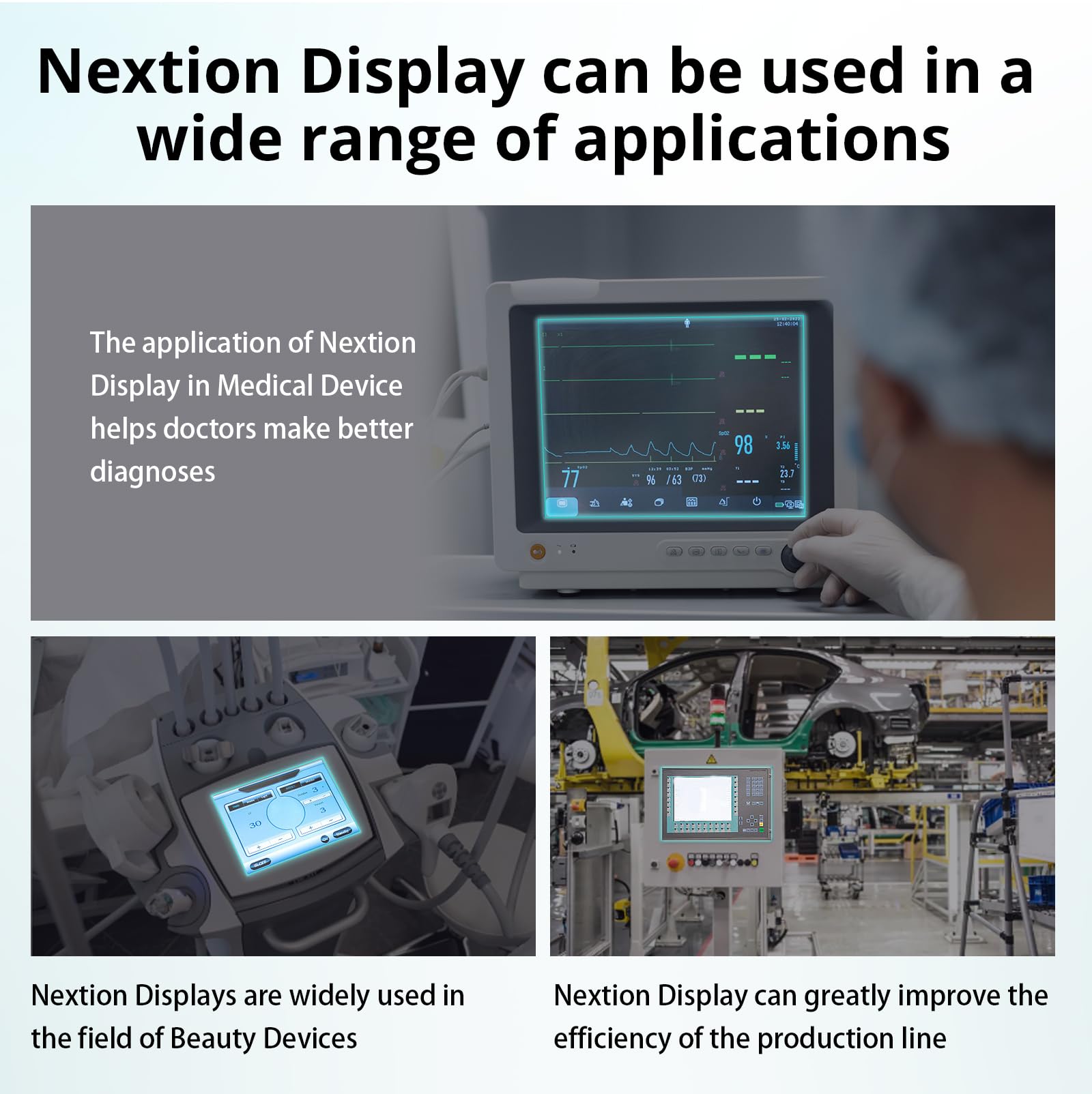 Nextion 3.2″ HMI Display Enhanced Series NX4024K032 Resistive LCD-TFT Touch Screen 400 * 240, Nextion Display with RTC Function and 8 Digital GPIOs, Suitable for Racing Dashboard, MMDVM, etc.