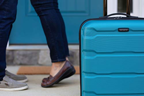 Samsonite Omni PC Hardside Expandable Luggage with Spinner Wheels, 3-Piece Set (20/24/28), Caribbean Blue