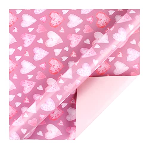 Koranor Cute Cartoon Print Pink Colorful Wrapping Paper Holiday Girls Princess Birthday Gift Wrapping Paper Strong Wrapping Paper Christmas (A, One Size)
