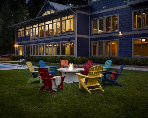 POLYWOOD AD420SA Modern Adirondack Chair, Sand